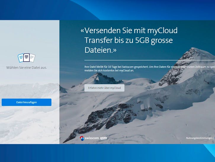 Swisscom myCloud. Onlinespeicher myCloud: Das müssen Sie wissen.