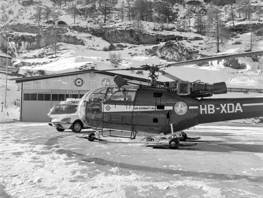 Air Zermatt a 50 ans: Tout a commencé avec un héliport sur un ...