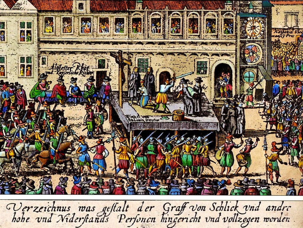 La défenestration de Prague marquait le début de la guerre de Trente Ans