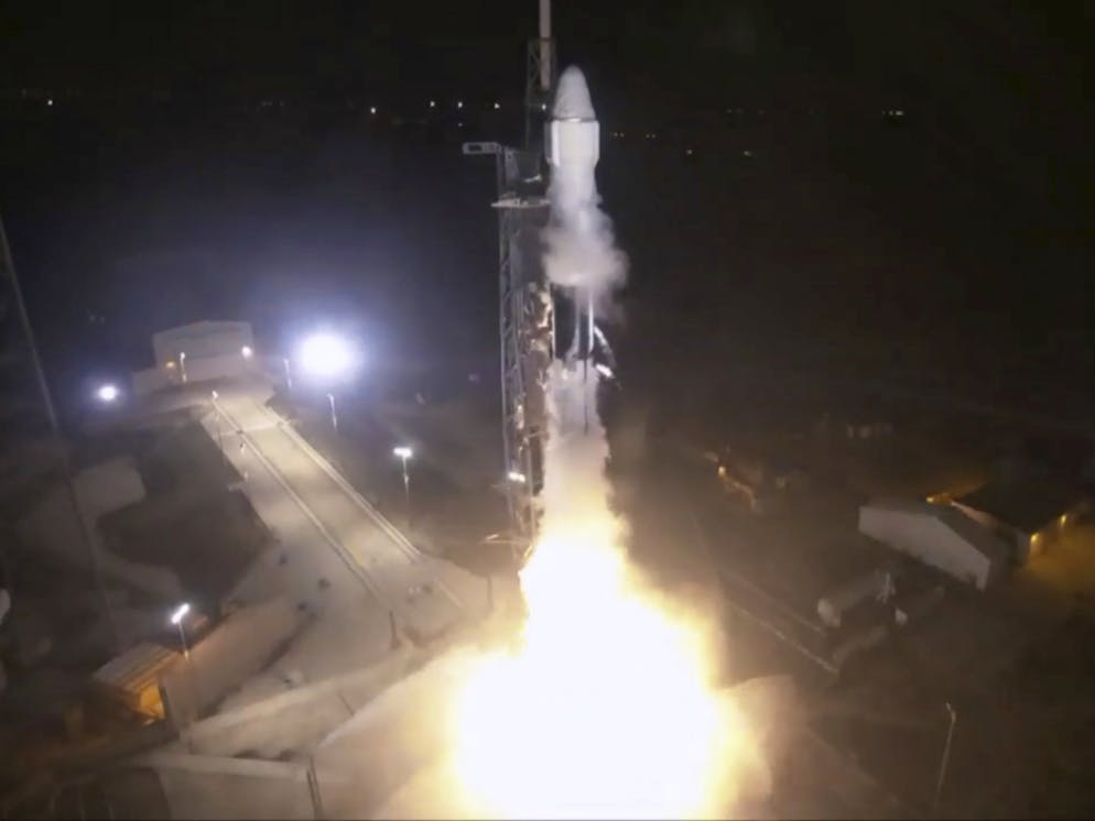 Raumfahrt. SpaceX-Rakete zur ISS gestartet.