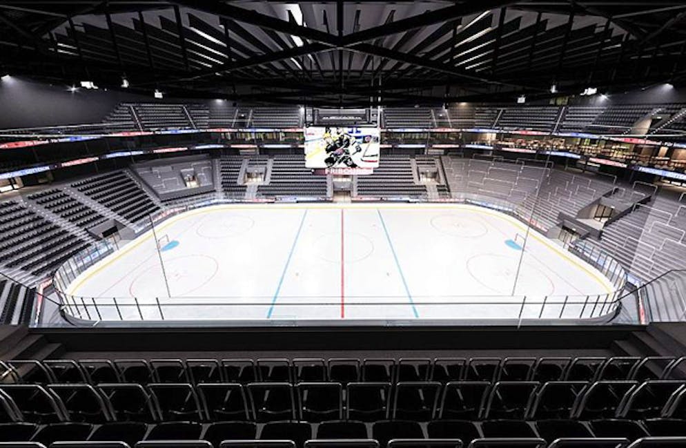 National League. La BCF Arena se dévoile de l'intérieur.