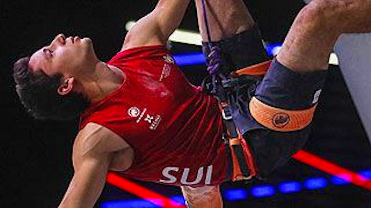 Sportklettern. Sascha Lehmann wird Europameister im Lead-Klettern.