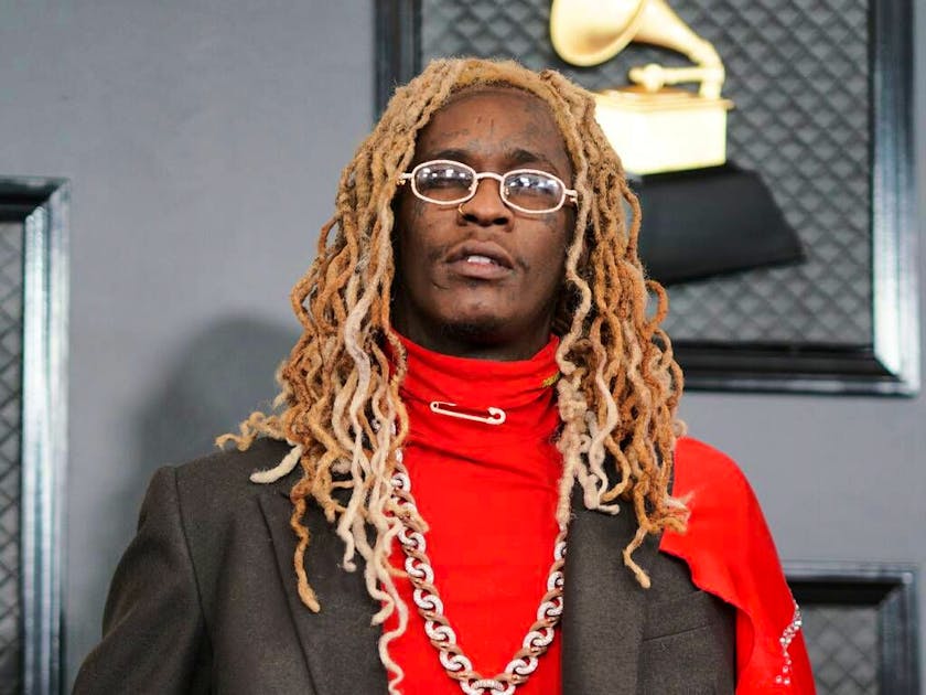 YSL. Suspected of being linked to a gang, Young Thug was arrested ...