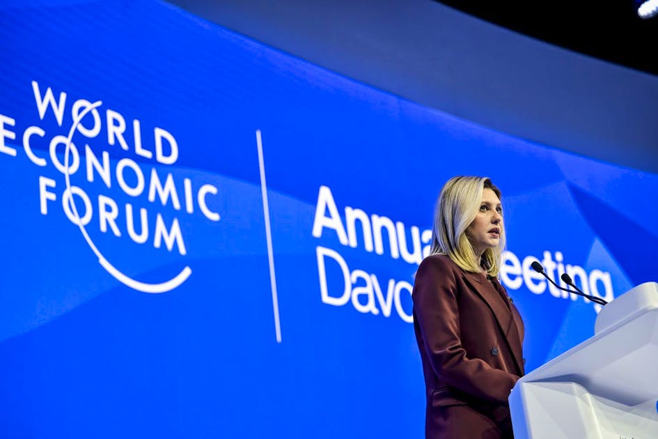 Davos: Al WEF la first lady ucraina: «Solo se uniti possiamo vincere ...