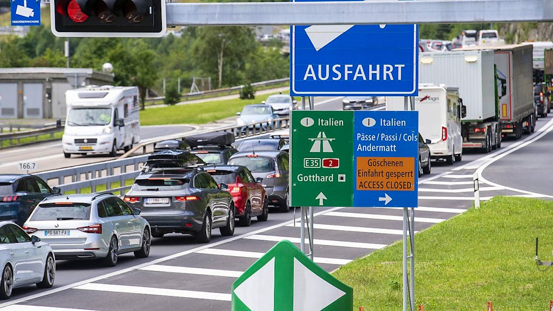 Trafic routier: A nouveau plus de dix kilomètres de bouchons au Gothard ...