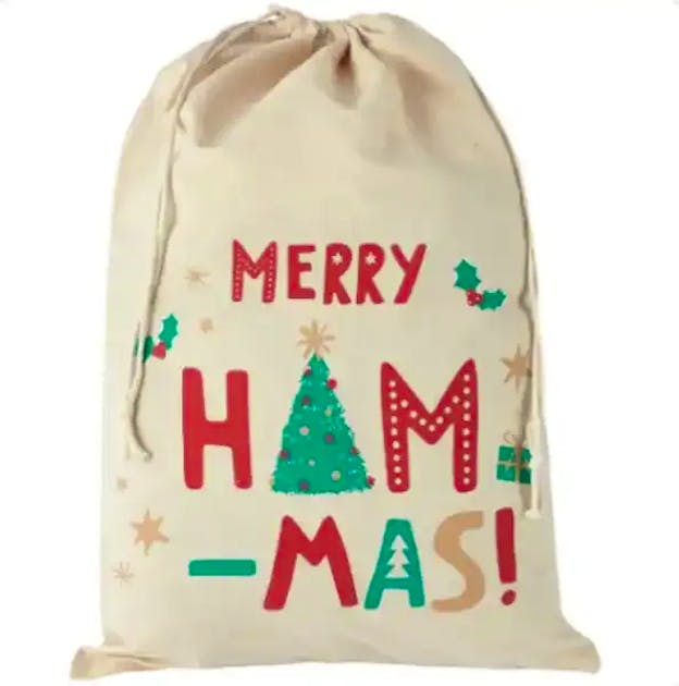 Ecco cosa è successo: «Merry Ham-mas»: sul sacco di prosciutto spunta ...