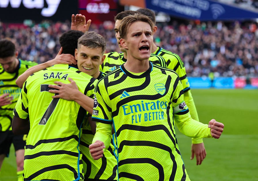 Premier League: Les Gunners tiennent le rythme en pulvérisant West Ham ...