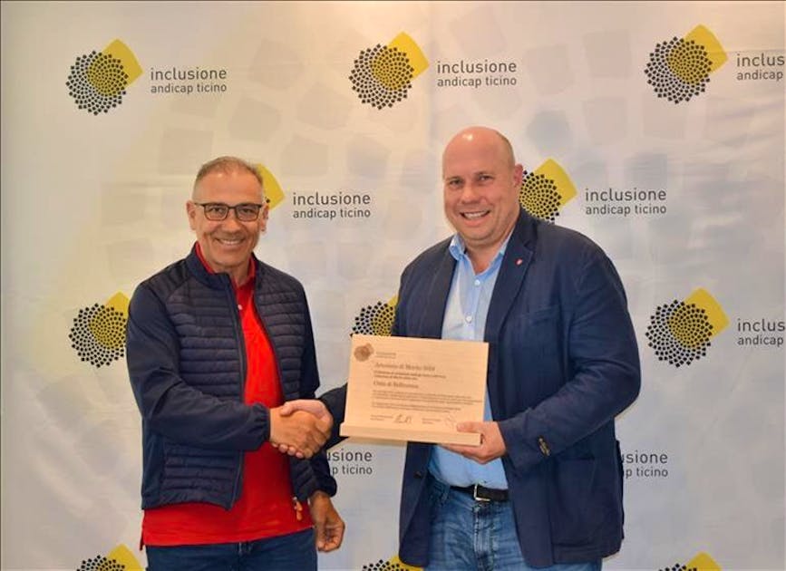 Bellinzona riceve l'attestato di Inclusione andicap Ticino | blue News
