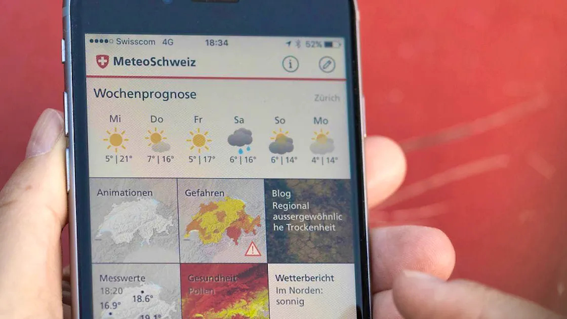 Knowledge: Swiss weather forecasts are produced using a new model ...