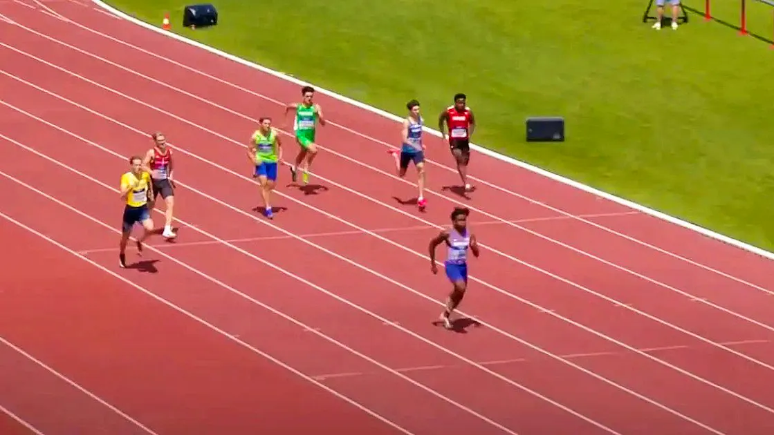 Too confident of victory?: Up-and-coming sprint star gives away victory ...