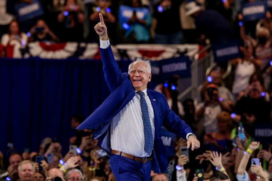 Alla convention democratica è il giorno di Tim Walz e Bill Clinton ...