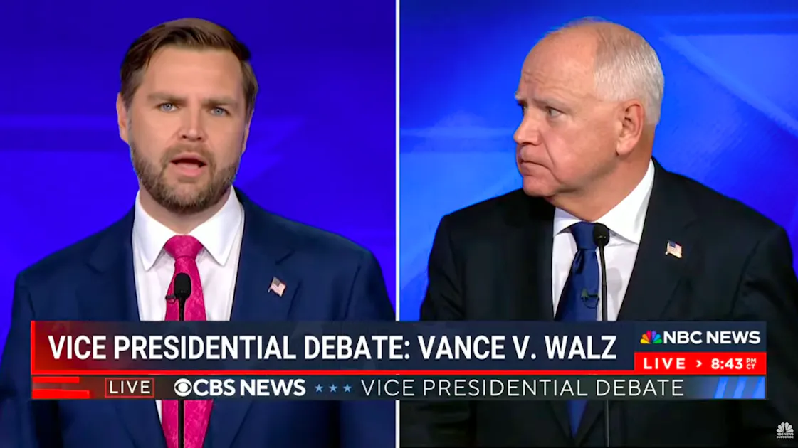 JD Vance vs Tim Walz: Das TV-Duell der Vizen im Liveticker | blue News