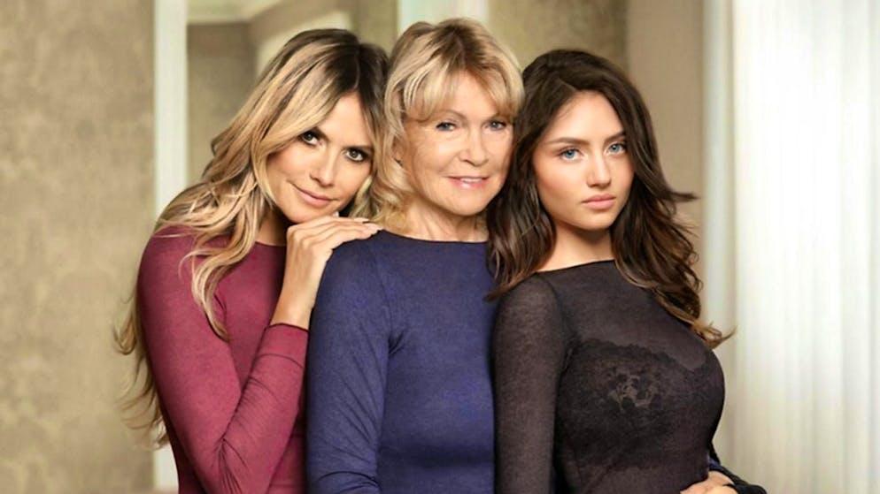 Three generations: Now grandmother Klum is also modeling with Heidi and ...