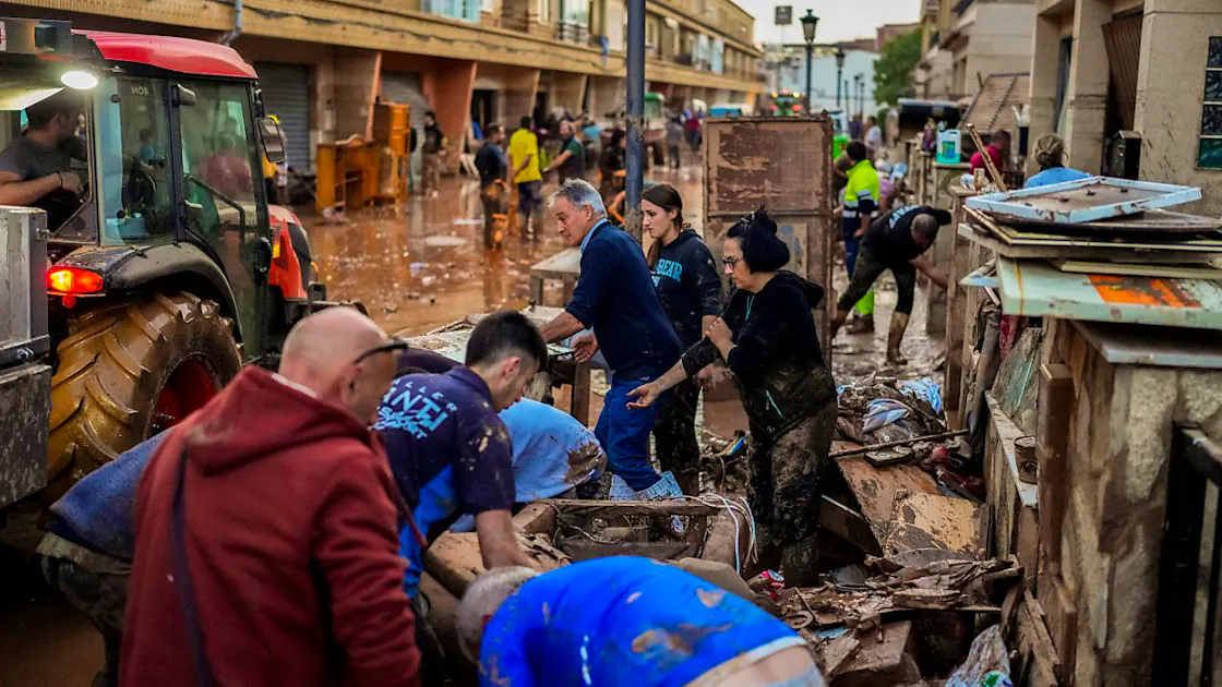 Latest news: Clean-up work continues after flood disaster in Spain ...