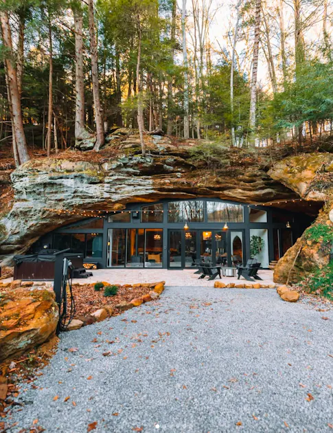 Putting all their eggs in one basket: Couple convert cave into earth ...