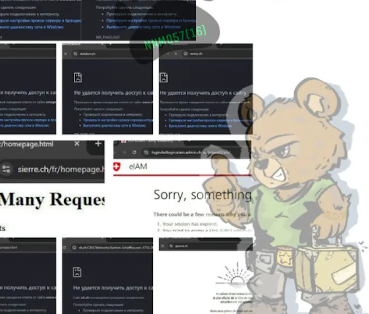Swiss websites affected: Russian hacker group strikes again | blue News