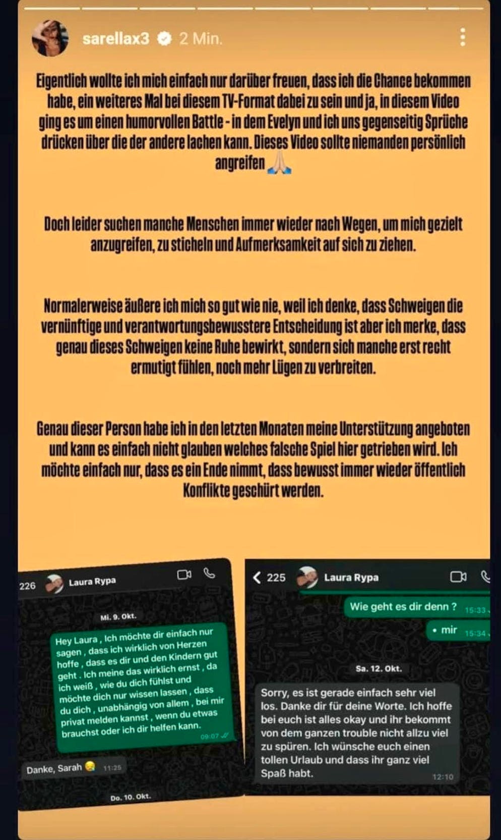 "This is just sick": Dispute between Sarah Engels and Laura Rypa ...