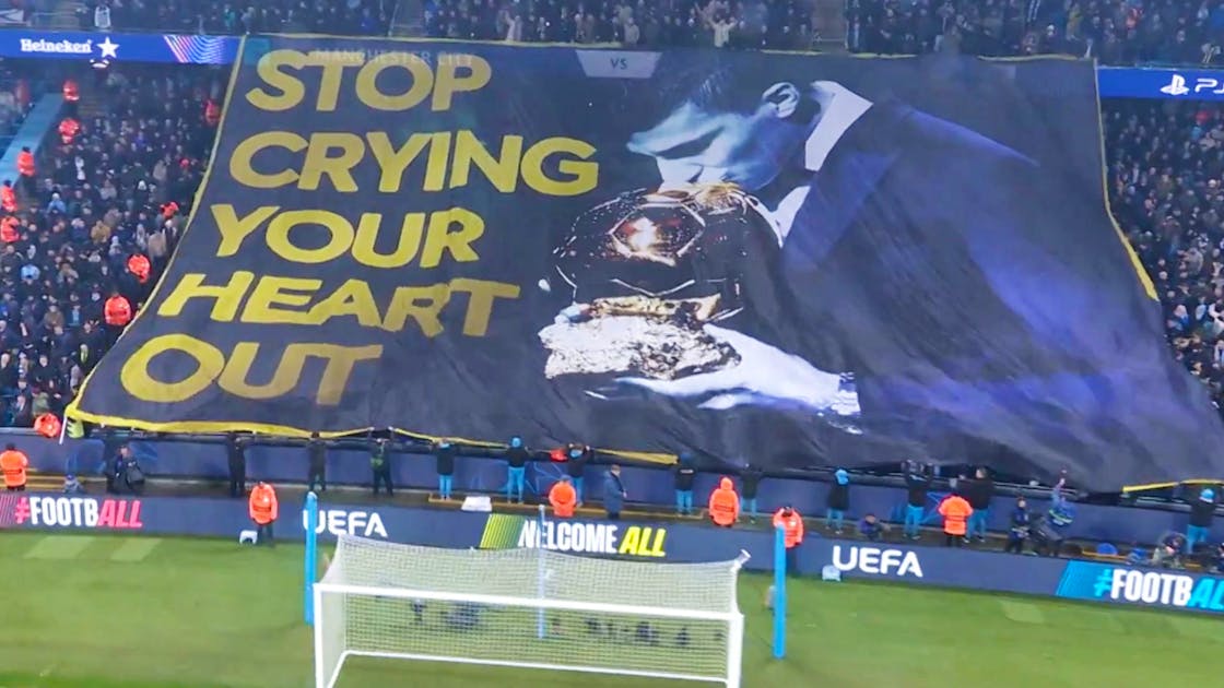 Man City fans mock Real's Vinicius Junior with Rodri poster | blue News