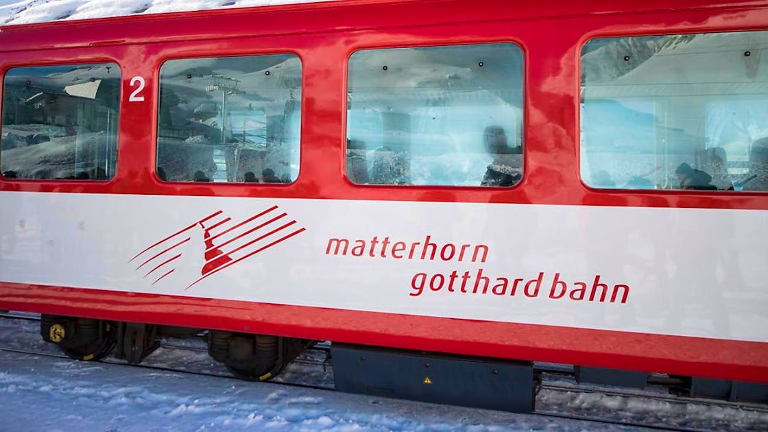 Rail traffic: Matterhorn Gotthard Railway between Zermatt and Visp open ...