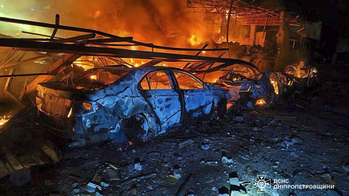 Un drone russo colpisce un autobus a Marganec, 9 morti | blue News