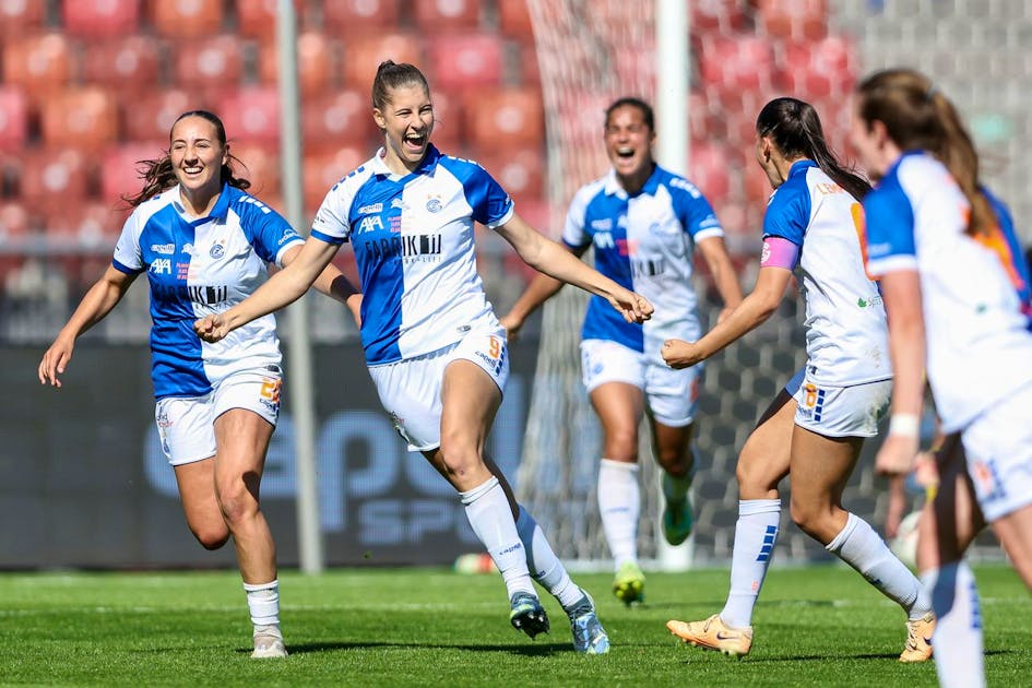 First leg of the final: Géraldine Ess scores in the 90th minute to give ...