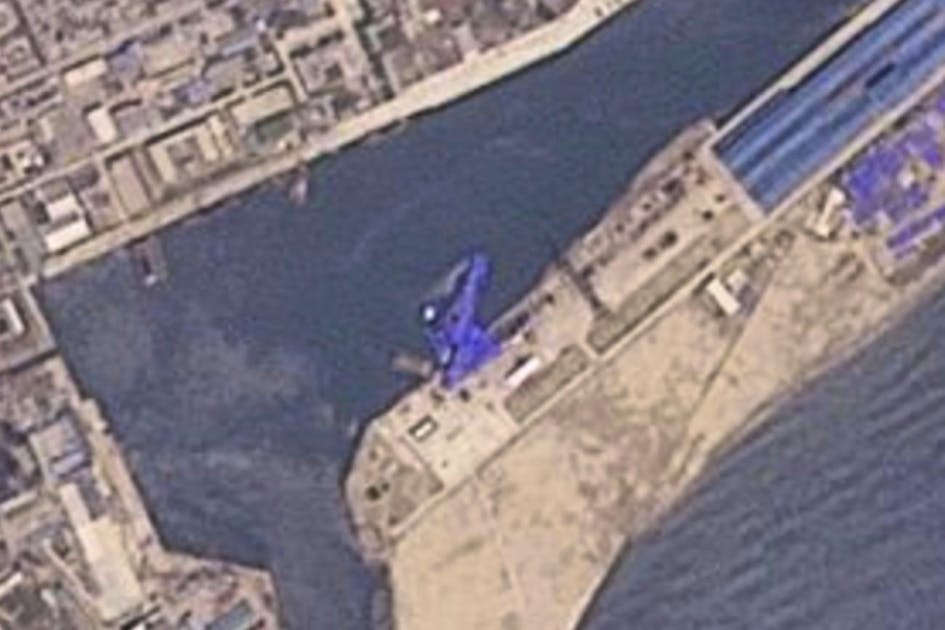 North Korean warship capsizes during launching | blue News