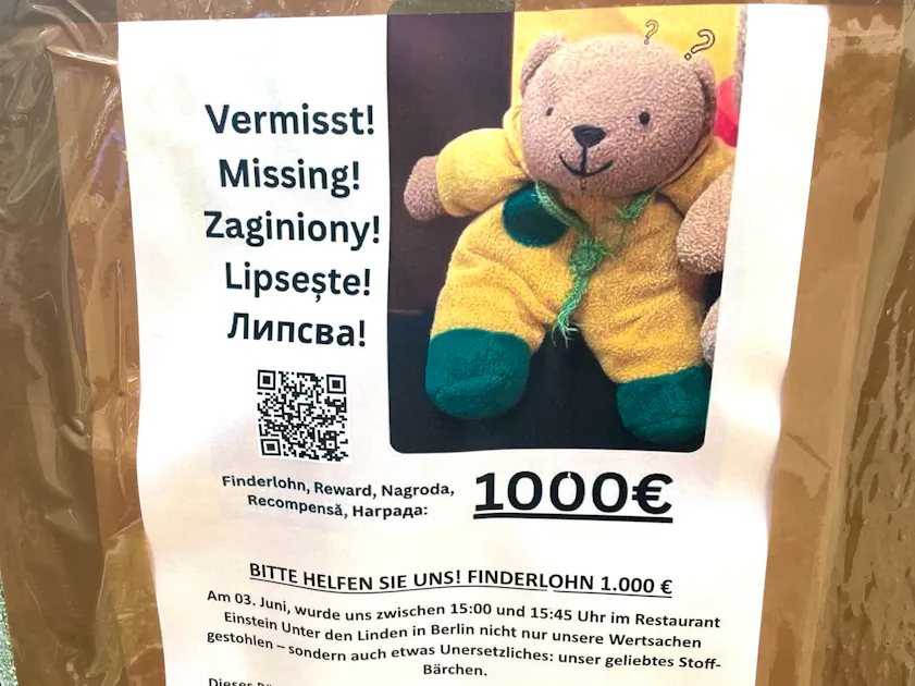 Mann sucht verzweifelt geklauten Teddy seiner toten Mutter | blue News