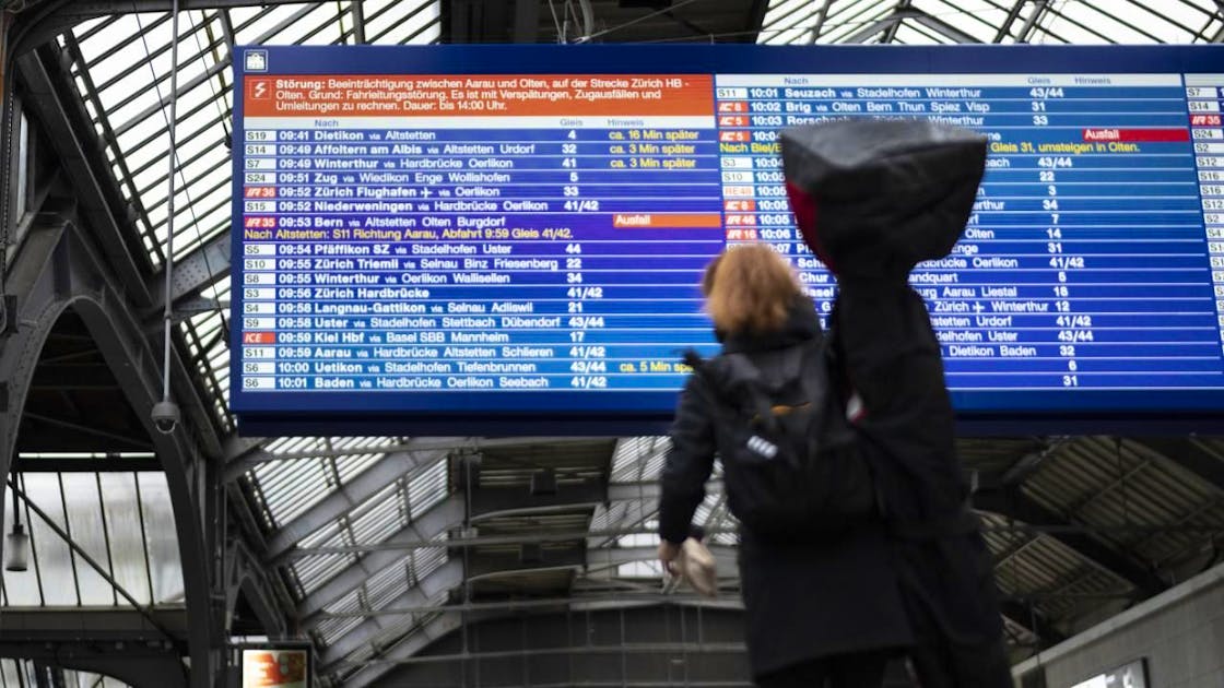 Train traffic: Catenary fault in Lenzburg leads to line interruption ...