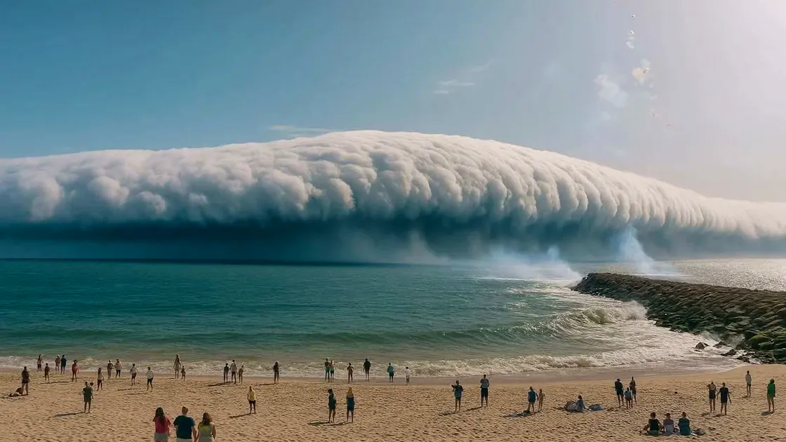 Sieht aus wie ein Tsunami: Spektakuläres Naturphänomen an Portugals ...