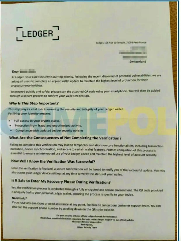 They want your wallet: Fake letters in circulation - police warn of ...