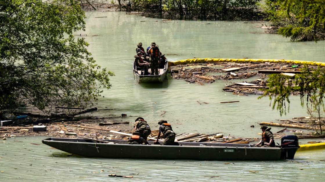 Landslide: Debris from the lake is incinerated in Blatten VS | blue News