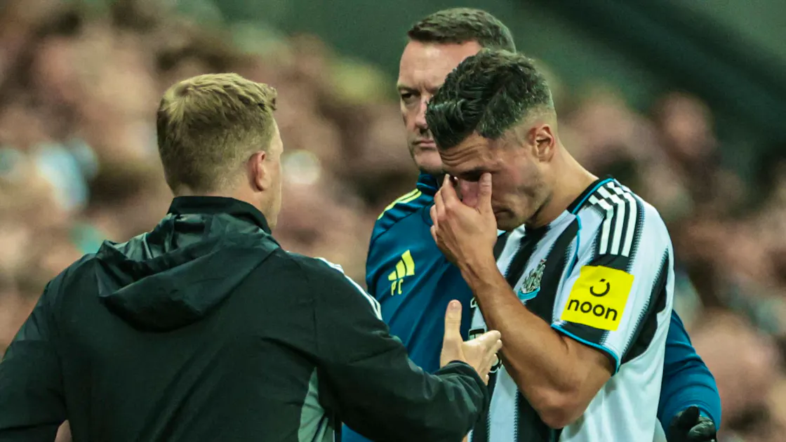 Shot blocked with his face: Schär gives update after head injury in the ...