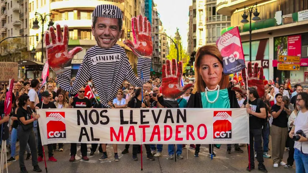 Spain: 50,000 at demonstration ahead of anniversary of Valencia ...
