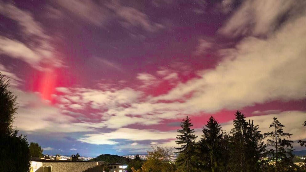 Weather: Northern lights over Switzerland due to strong solar storm ...