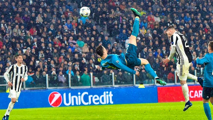 Dream overhead kick in the video: Cristiano Ronaldo scores this ...