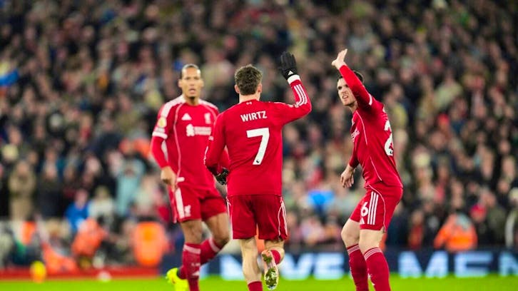 England: Wirtz's first goal saves Liverpool a point | blue News