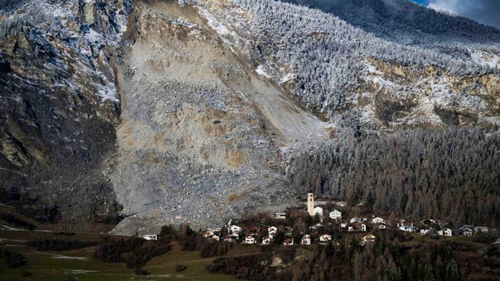 Frana: GR: abitanti di Brienz potranno tornare a casa durante il giorno ...