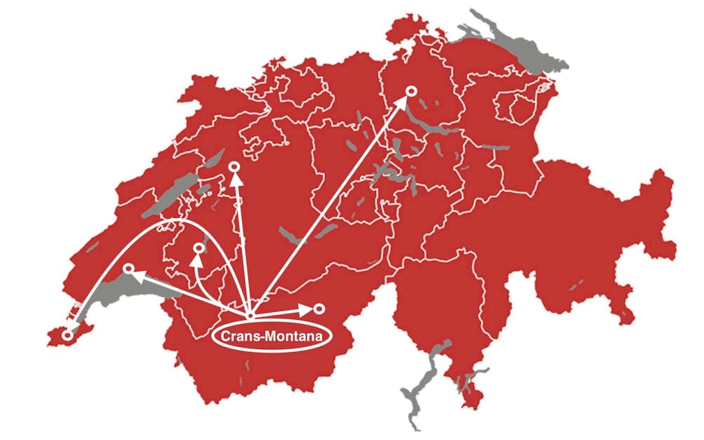 Large overview: Switzerland in a state of emergency after the fire ...