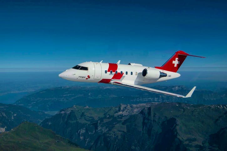 High-tech aircraft: Fire victims are transported by these Rega jets ...