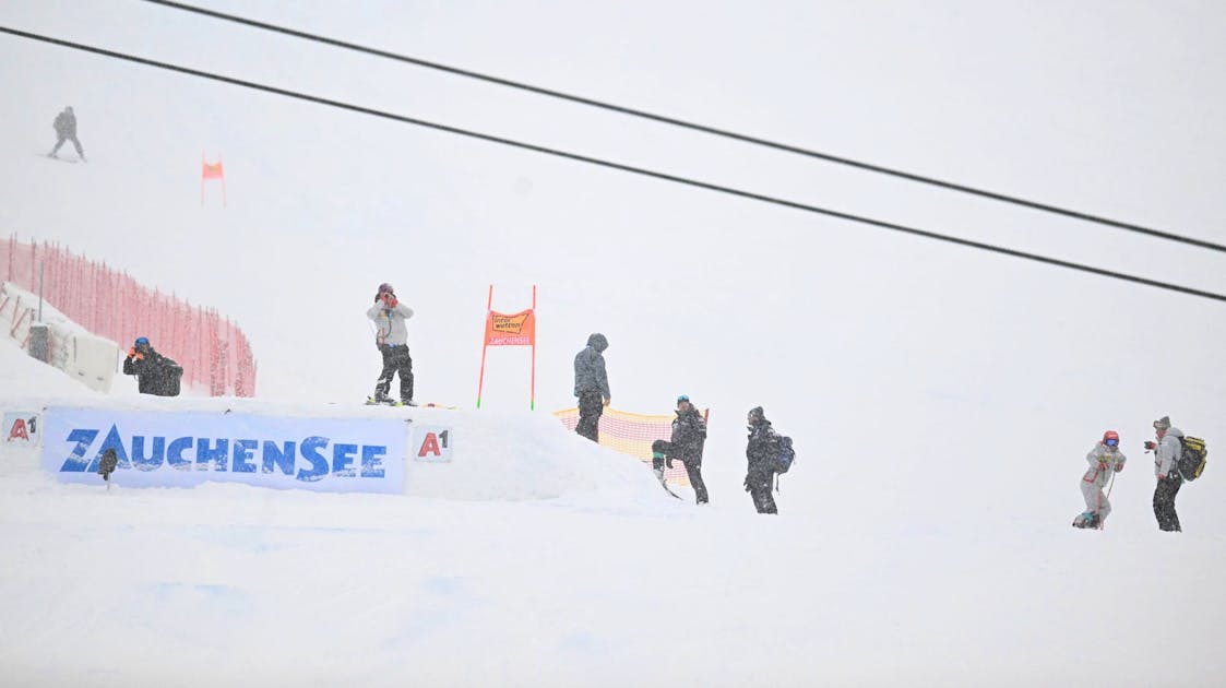 Heavy snowfall and strong winds: Super-G in Zauchensee canceled | blue News