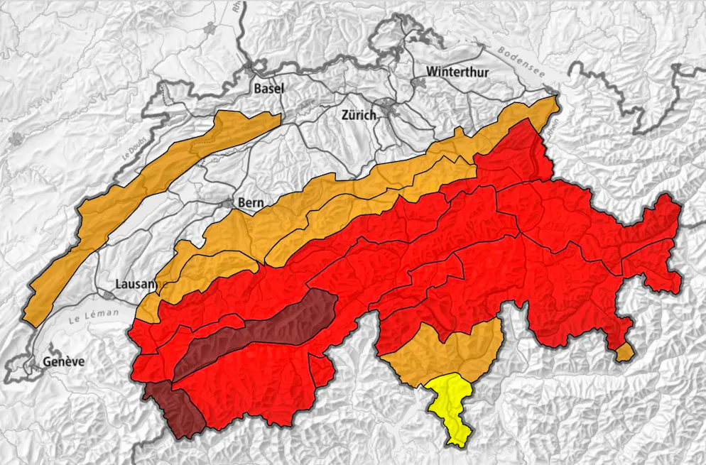 Dichiarato il livello massimo di pericolo per le valanghe sulle Alpi ...