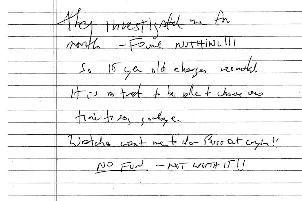 Experts declared secret notes before Epstein's death to be genuine ...