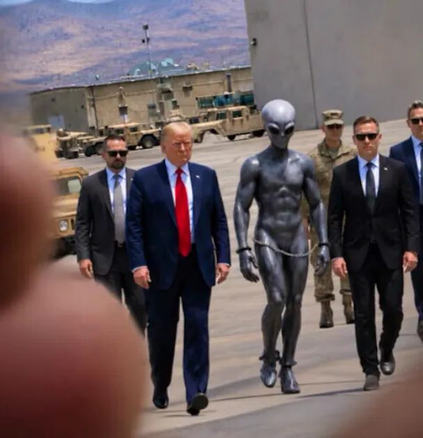 Fuss about AI images: Trump's weird UFO offensive - now he's even ...