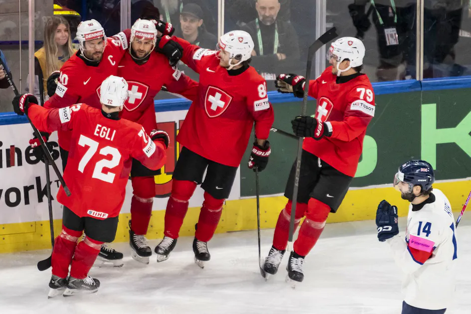 The Swiss ice hockey team will play Great Britain in their fifth World ...
