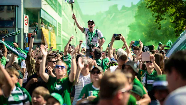Public viewing: 20,000 people celebrate the Cup victory on St. Gallen's ...