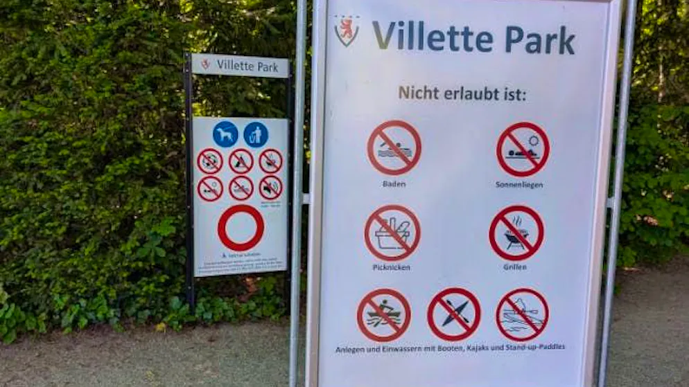 "What else is allowed here?": This prohibition sign is currently ...