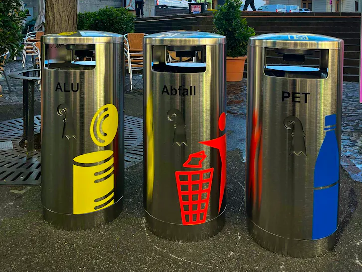 Aluminum, pet and residual waste: Basel wants passers-by to separate ...