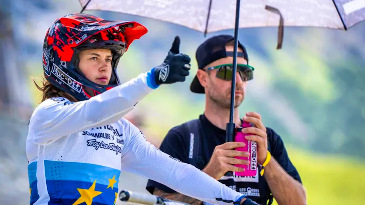 European Downhill Champion Lisa Baumann Finishes Second in Lenzerheide ...