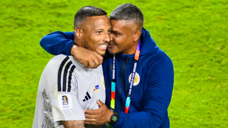 Curaçao goalkeeper Eloy Room celebrates his first World Cup point with ...
